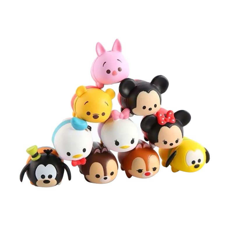 Jual Mini Figure Miniatur Cake Topper Disney Tsum Tsum isi 10 - Mainan ...