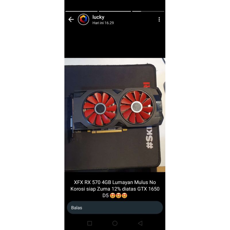 Jual VGA XFX RX580 8GB DDR5 256BIT MULUS SEGEL,NO MINING | Shopee Indonesia