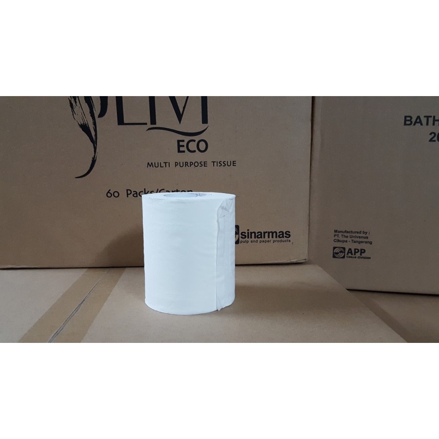 Jual LIVI Bathroom Tisue Roll Kecil Tisu Toilet side emboss 205's Isi ...