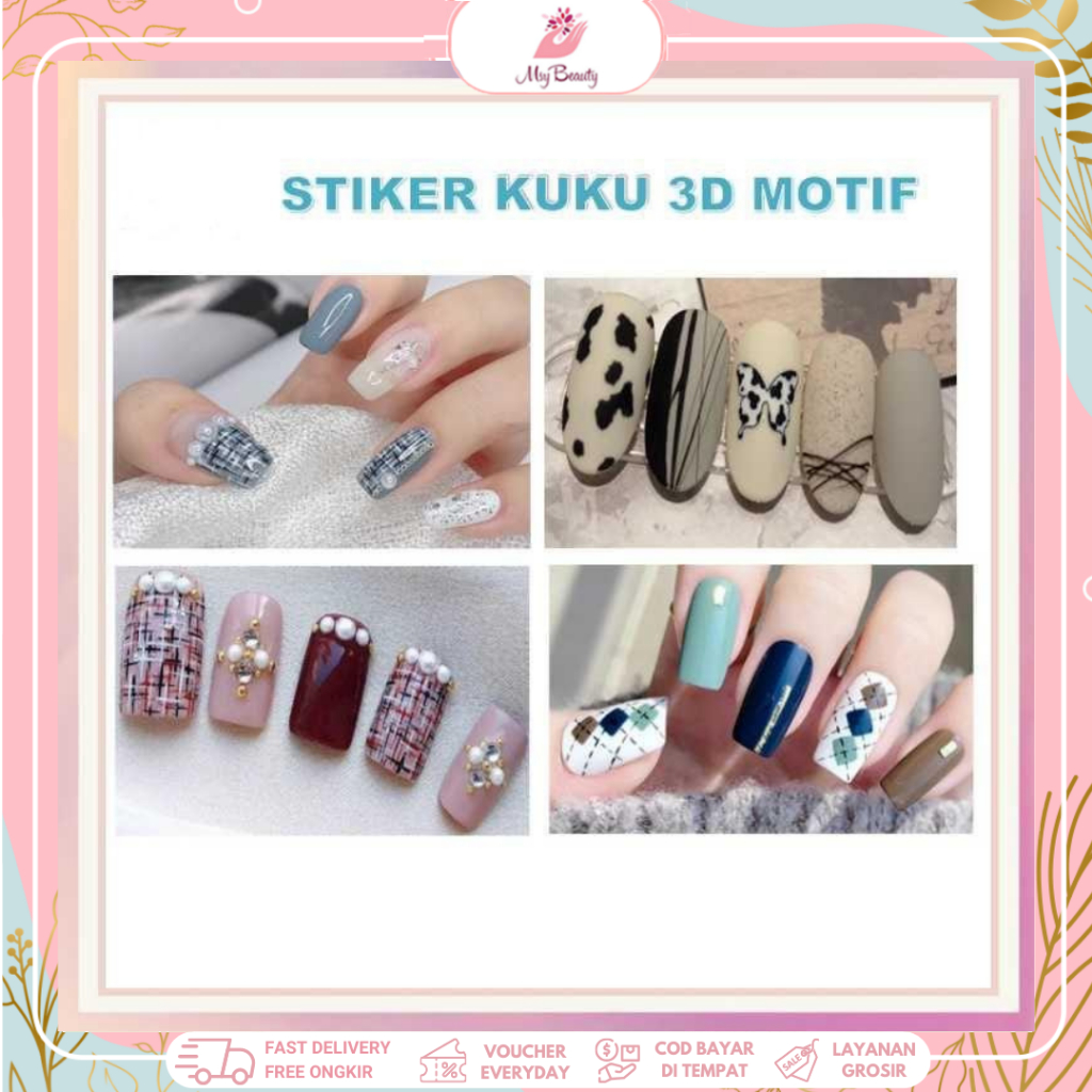 Jual MSY Stiker Kuku 3D Miss Colour Motif Butterfly/Motif Zebra/Motif ... Jual MSY Stiker Kuku 3D Miss Colour Motif Butterfly/Motif Zebra/Motif ...