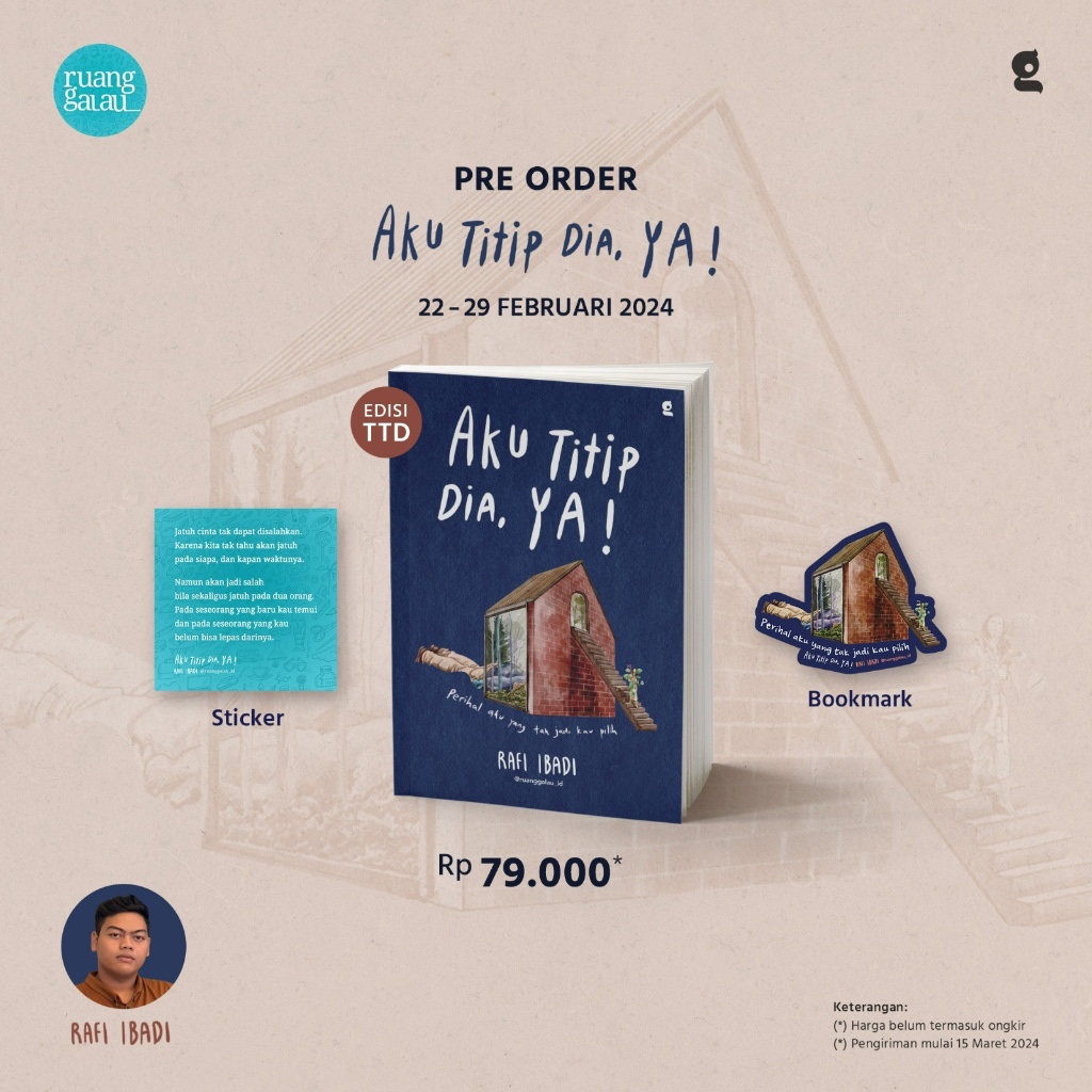 Jual Buku Novel Aku Titip Dia, Ya! - Rafi Ibadi - Gradien Mediatama | Shopee Indonesia