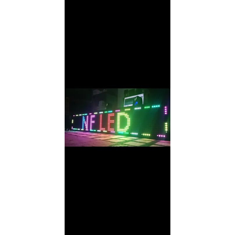 Jual lampu led running text rgb full color outdor 130 x 20 | Shopee ...