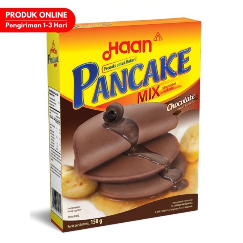 Jual Haan Pancake Mix Tepung Kue Chocolate 150 g | Shopee Indonesia