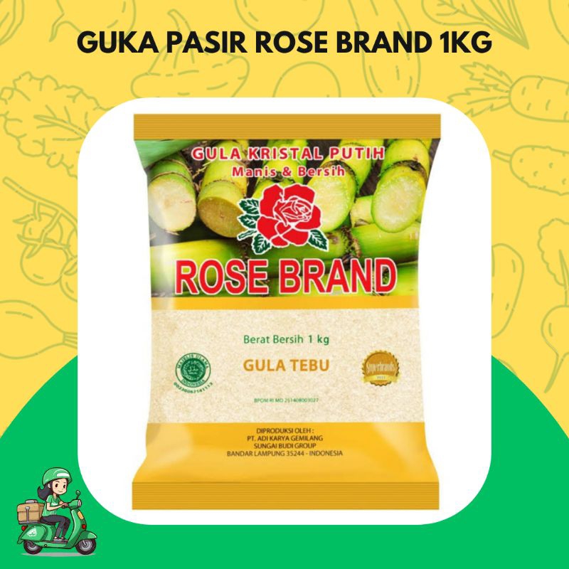 Jual gula pasir merk rose brand kemasan 1 kg termurah | Shopee Indonesia