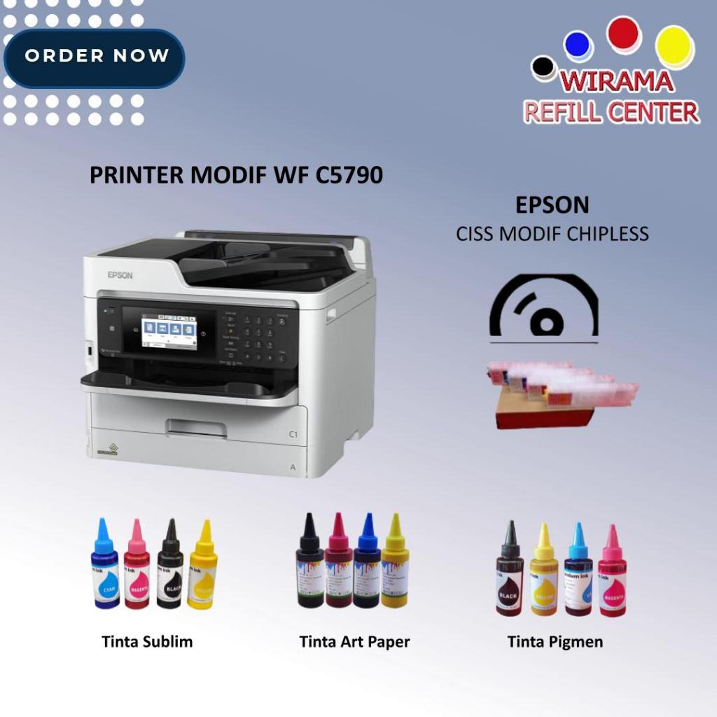 Jual PAKET PRINTER CISS MODIF EPSON WorkForce Pro WF C5790 C 5790 ...