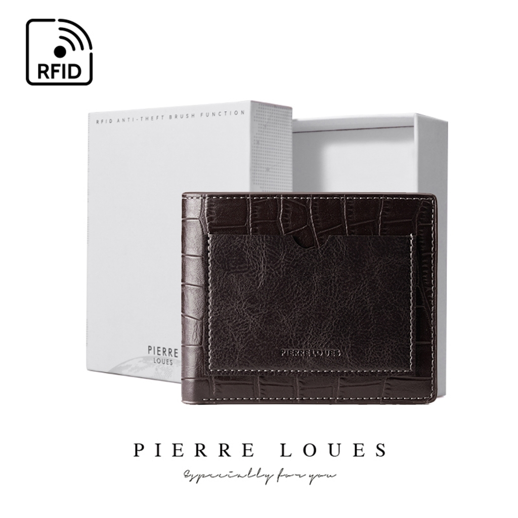 Jual Dompet Lipat Pria Pendek PIERRE LOUES Garvin Wallet Bahan Kulit PU ...