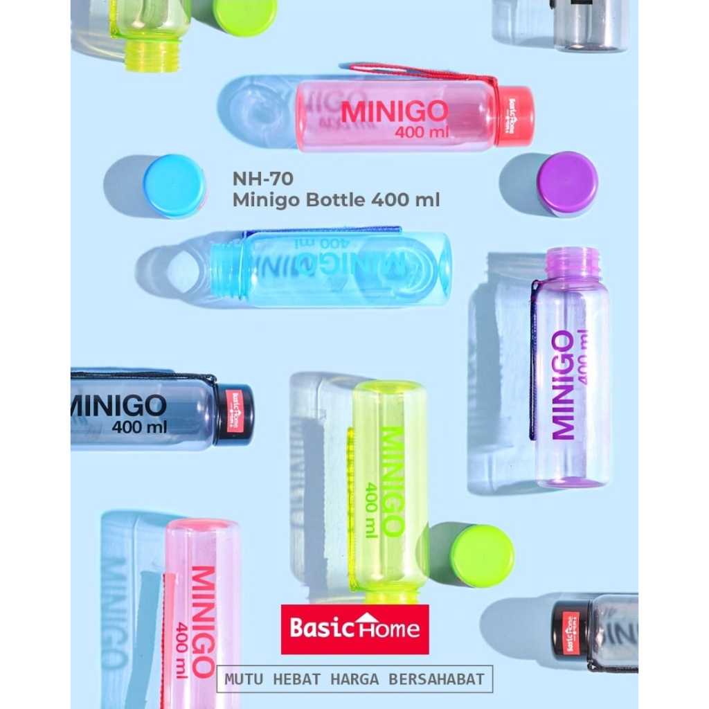 Jual Basic Home NH-70 Minigo Bottle 400 ml Botol Minum Minigo 400 ml ...