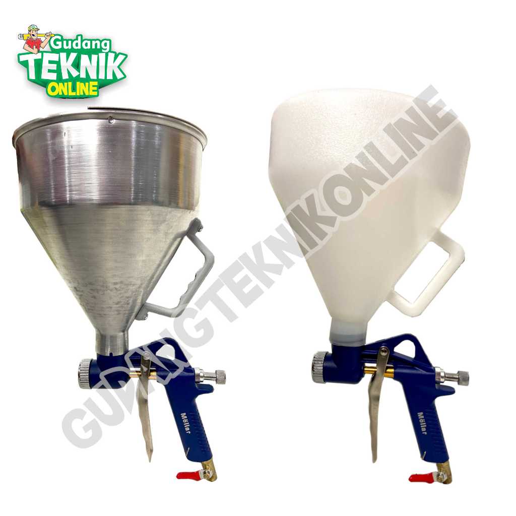 Jual Alat Spraygun Cat HOOPER Gun 5000ML MOLLAR FF02AL FF02PL Plastik ...