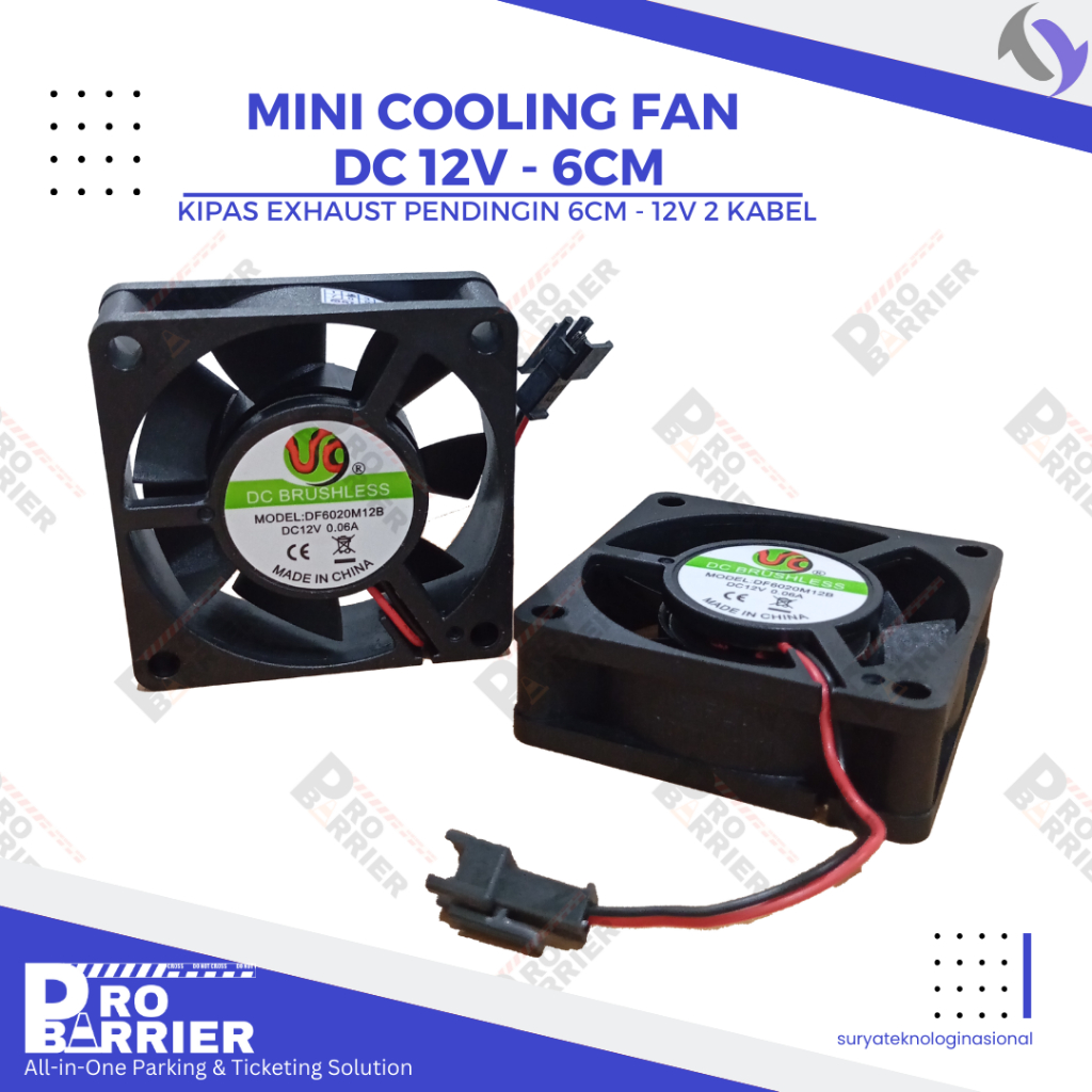 Jual Kipas PC Mini Cooling Fan DC 12V Exhaust Kipas Pendingin 6cm ...