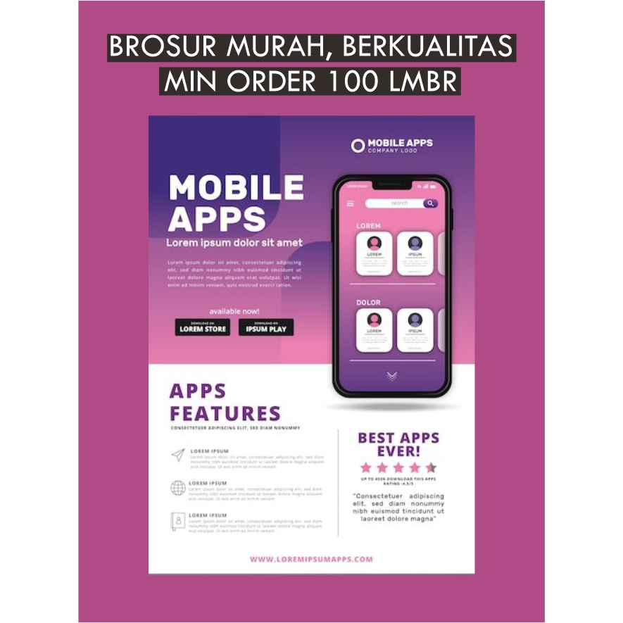 Jual BROSUR / FLYER / LEAFLET MURAH SUPPORT UMKM LOKAL // FREE DESAIN ...