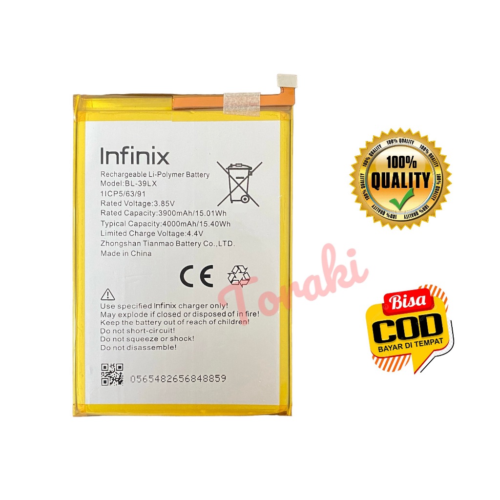 Jual Baterai Infinix Smart 4 / SMART 4C / X653 / X653c / Smart4 / Smart4c / S6 / S5 Lite / X652 ...
