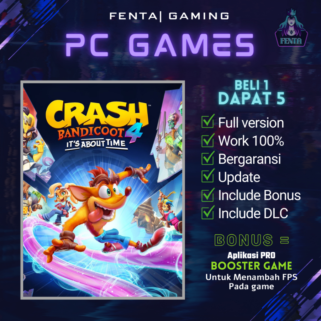 Jual CRASH BANDICOOT 4 ITS ABOUT TIME - GAME PC - GAME LAPTOP | Shopee Indonesia