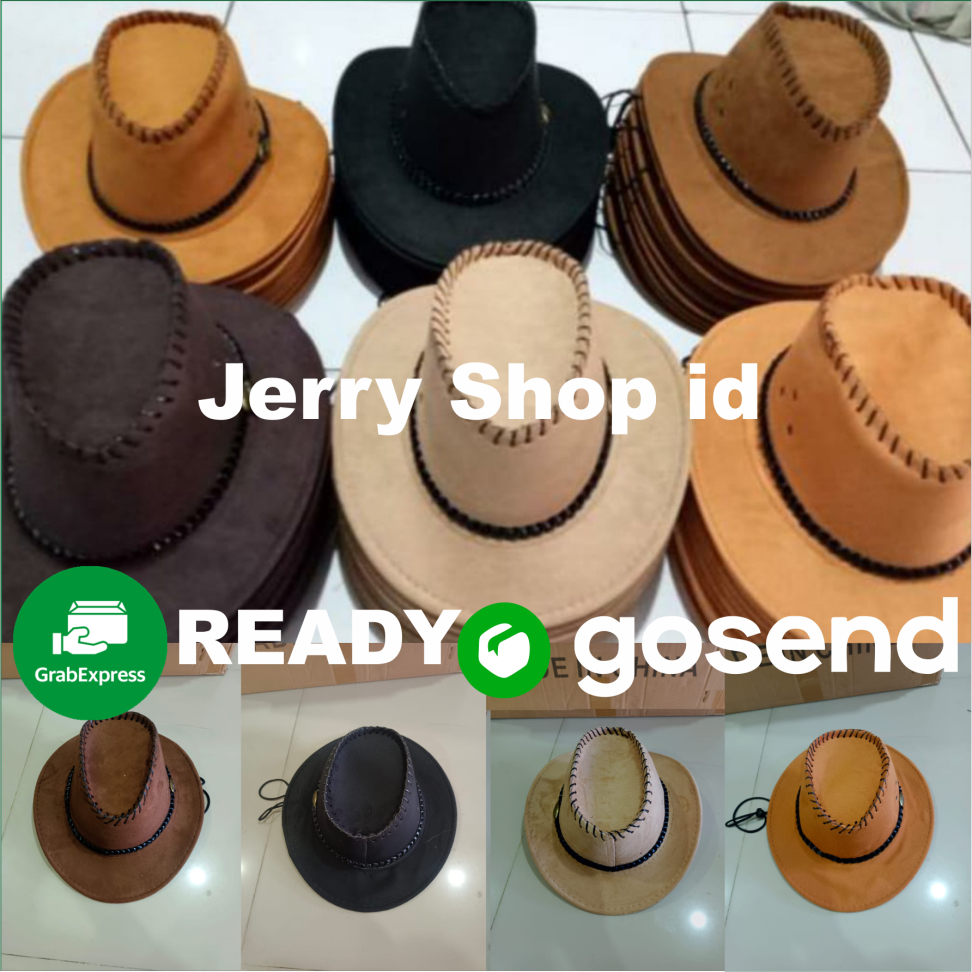 Jual Topi Koboy / Topi Cowboy Amerikan Laken Dewasa / Topi Amerika ...