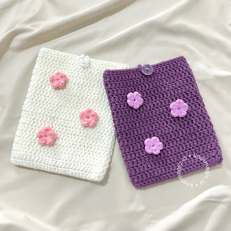 Jual PRE ORDER - Flower Power E-reader / boox / kindle Sleeve Crochet ...