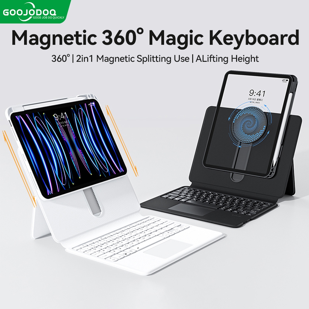 Jual GOOJODOQ Gen 2 Detachable Magic Keyboard 360 Magnetic Rotation for ...