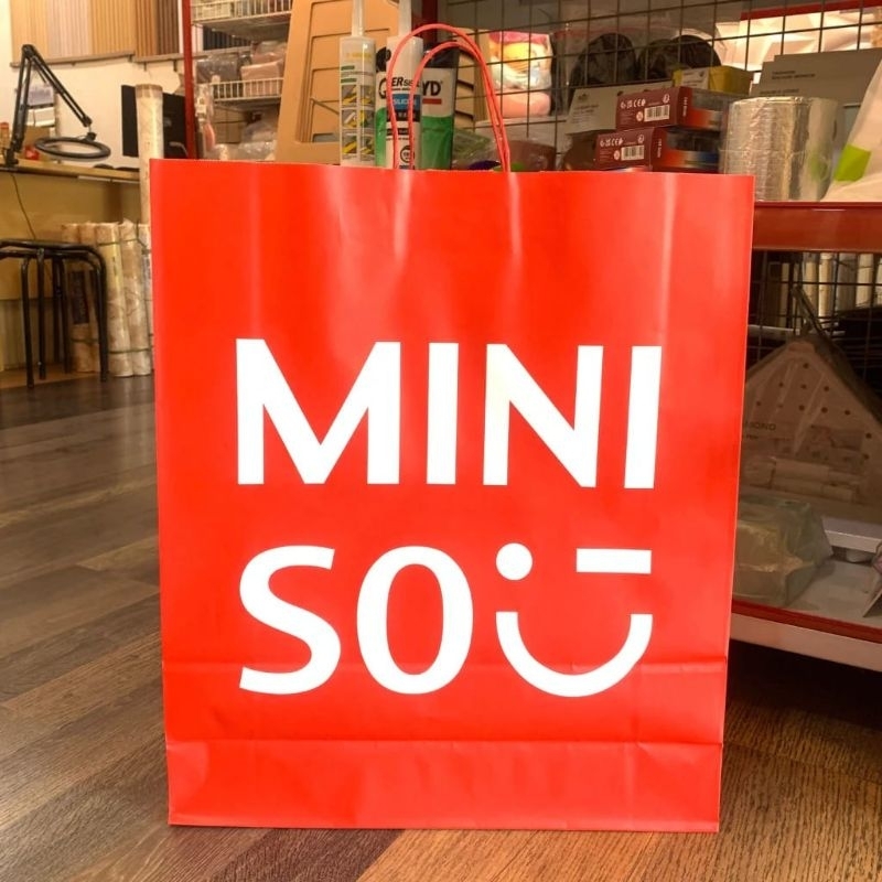Jual Paper bag miniso large | Shopee Indonesia