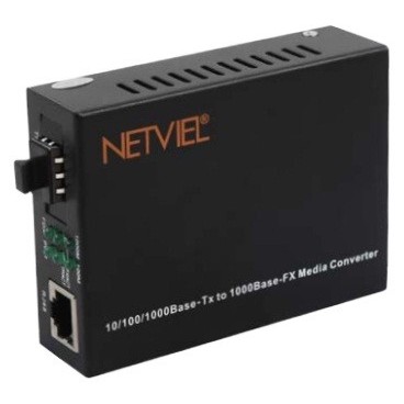 Jual NETVIEL MEDIA CONVERTER 10/100/1000Tx to SFP Module Slot ( 1Gbps ...