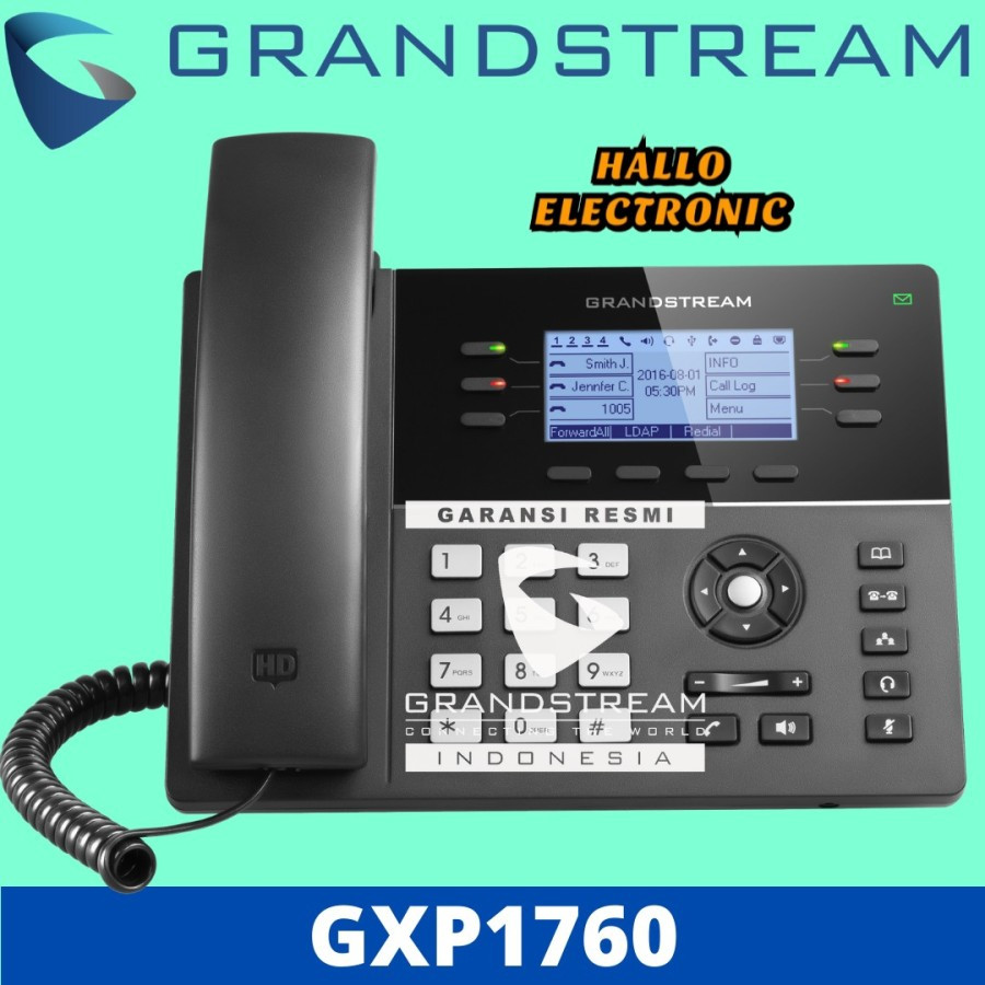 Jual Grandstream IP Phone GXP1760 Mid Range - Produk USA, Harga China | Shopee Indonesia