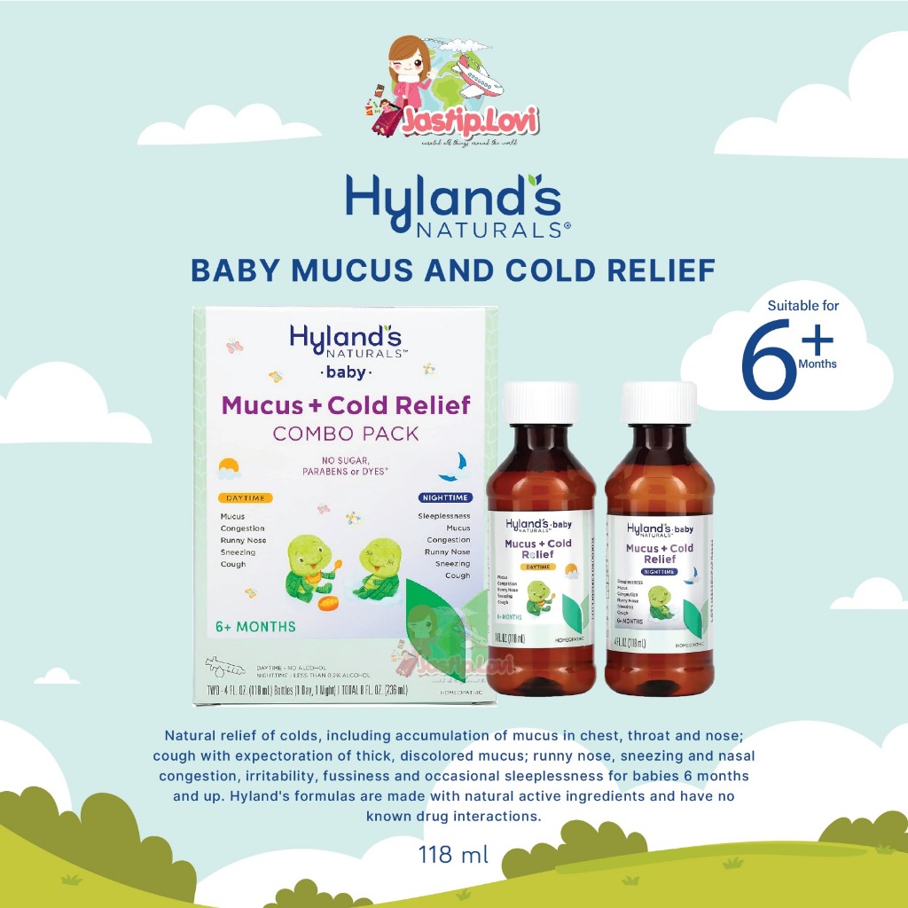 Jual Hyland's baby mucus + cold relief combo pack for kids flu | Shopee ...