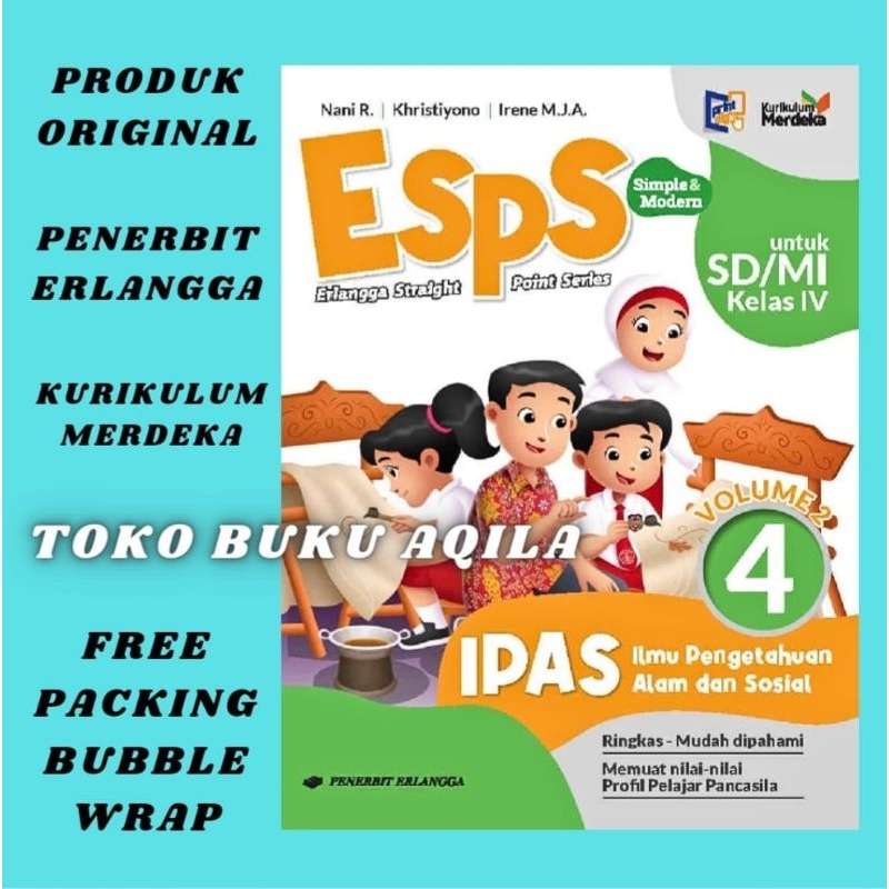 Jual Buku Esps IPAS Kelas 1 2 3 4 5 6 SD Kurikulum Merdeka Erlangga - Ilmu Pengetahuan Alam dan ...