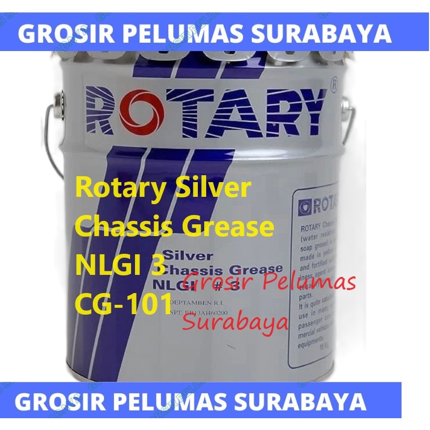 Jual gemuk rotary chassis silver PAIL 15kg grease / stempet Rotary ...