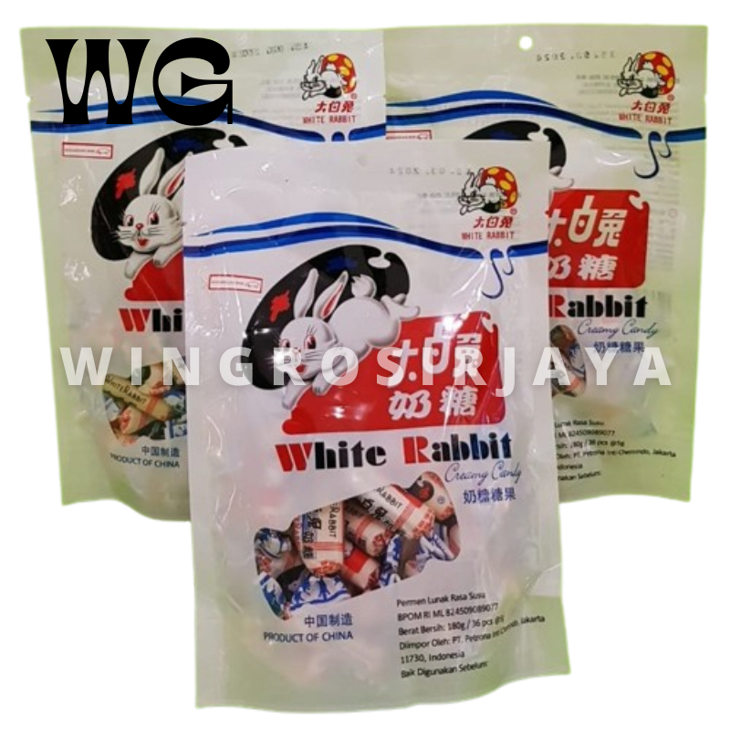 Jual Permen White Rabbit Candy 180Gr / Permen Lunak Rasa Susu Isi 36 ...