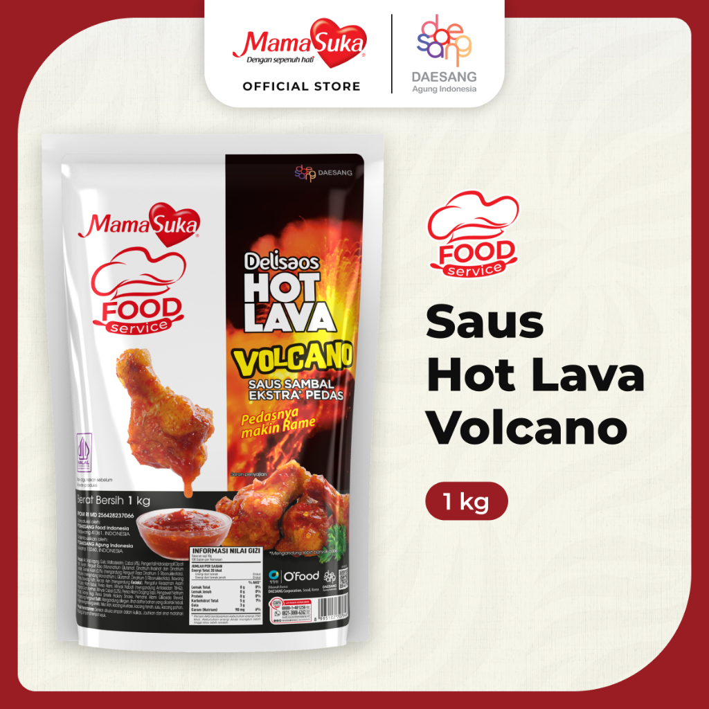 Jual MamaSuka - Delisaos Hot Lava Volcano 1 Kg | Shopee Indonesia