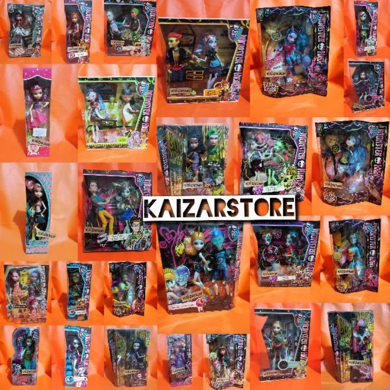 Jual Barbie Mattel Monster High Moanica Clawdeen Wolf Frankiestein Abey ...