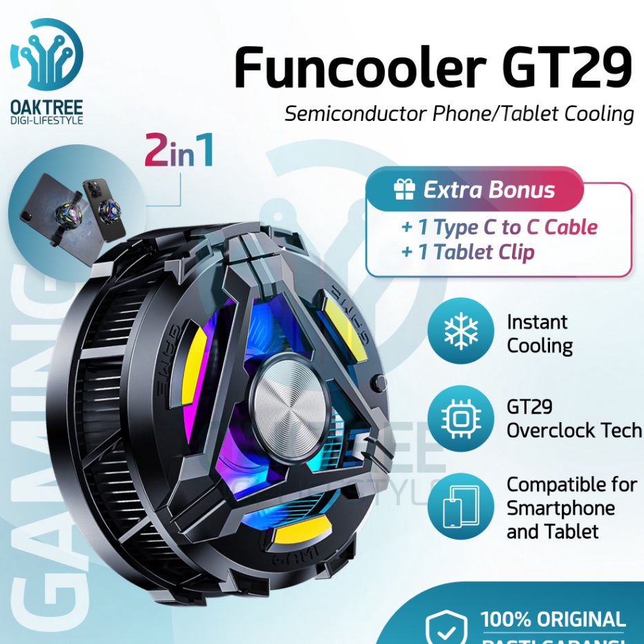 Jual Penjualan TerbaikCOD Oaktree Funcooler GT29 Fan Cooler HP ...