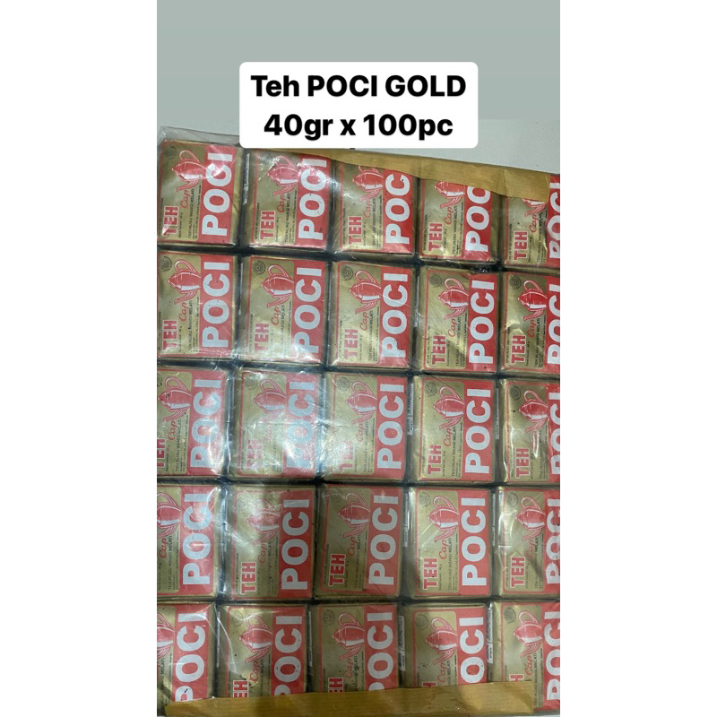 Jual Teh POCI GOLD 40gr x 100pc | Shopee Indonesia