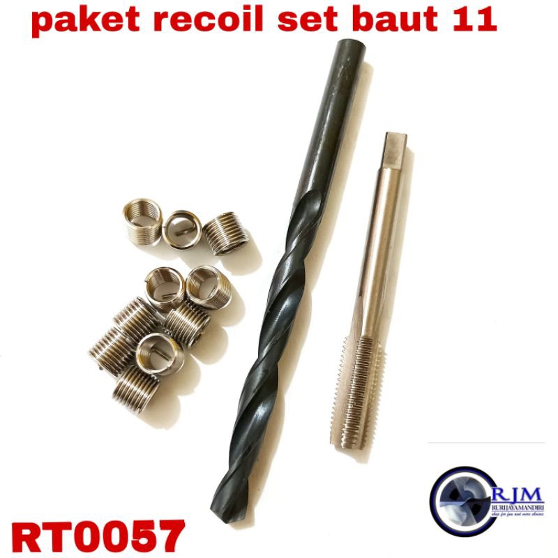 Jual paket recoil set m7×1.0 recoil baut 11 set komplit tap mata bor dan recoil | Shopee Indonesia