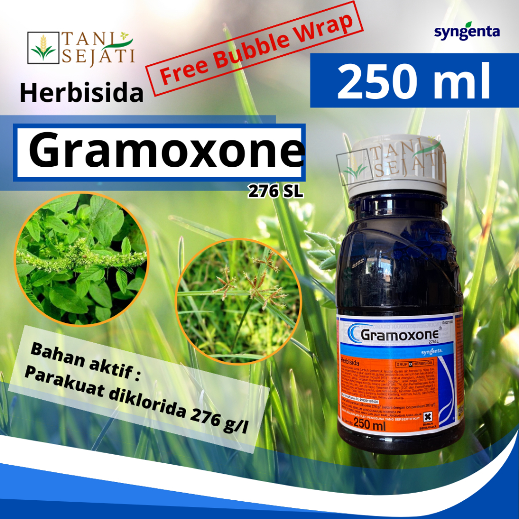 Jual Gramoxone 276SL 250 ml Kemasan Pabrik Herbisida Racun Pembasmi ...
