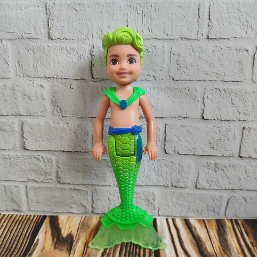 Jual Barbie Chelsea Boy Dramtopia Mermaid Green Original Mattel ...