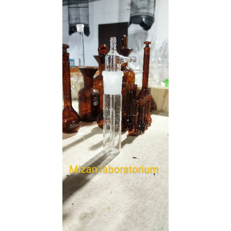 Jual midget glass impinger 30 ml bahan pyrex | Shopee Indonesia