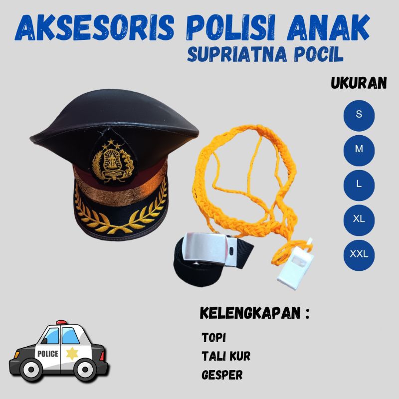 Jual Aksesoris Polisi Anak / Atribut Polisi Anak (Sabara) | Shopee ...