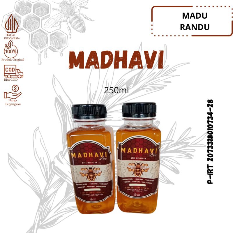 Jual MADU RANDU 250 ml // MADU MADHAVI | Shopee Indonesia