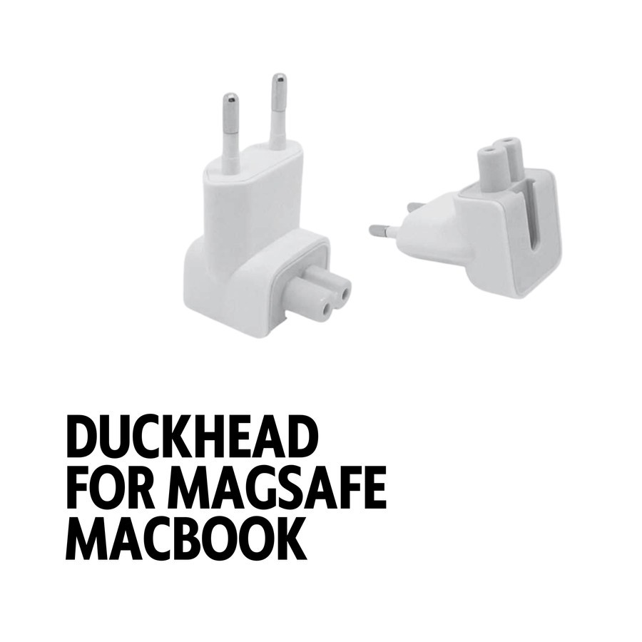 Jual Kepala Charger iPad & Macbook EU AC Plug Kepala Duckhead MagSafe ...