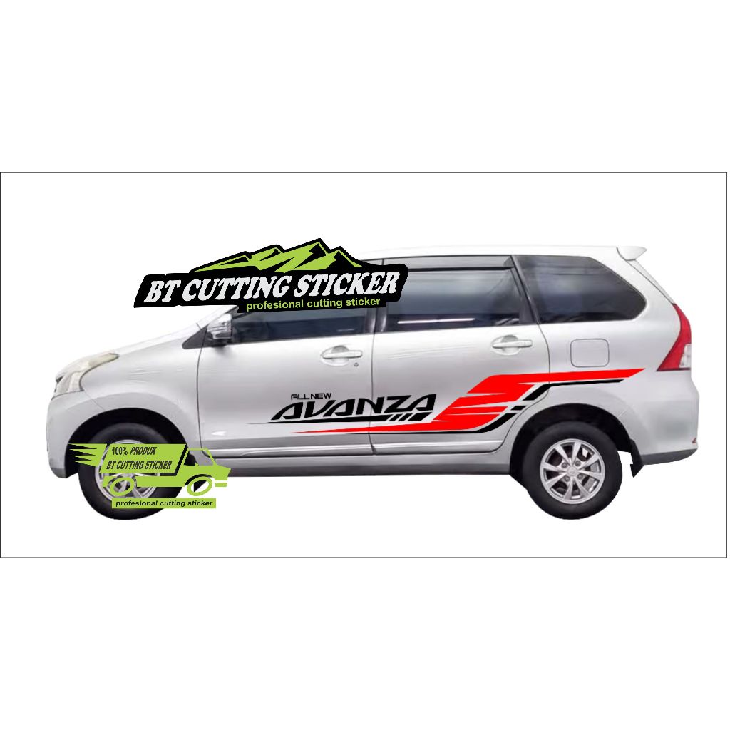 Jual stiker sticker mobil toyota avanza cutting stiker mobil avanza ...