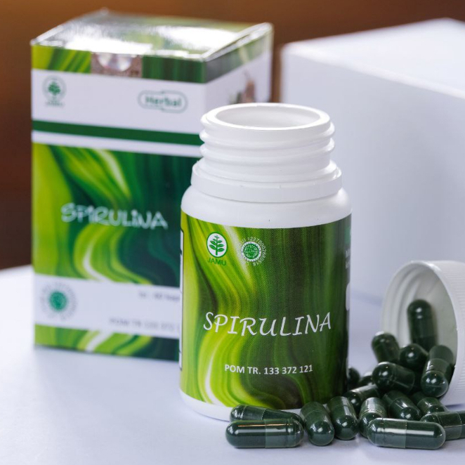 Jual Kapsul Herbal Spirulina Isi 60 Kapsul Meningkatkan Daya Tahan ...