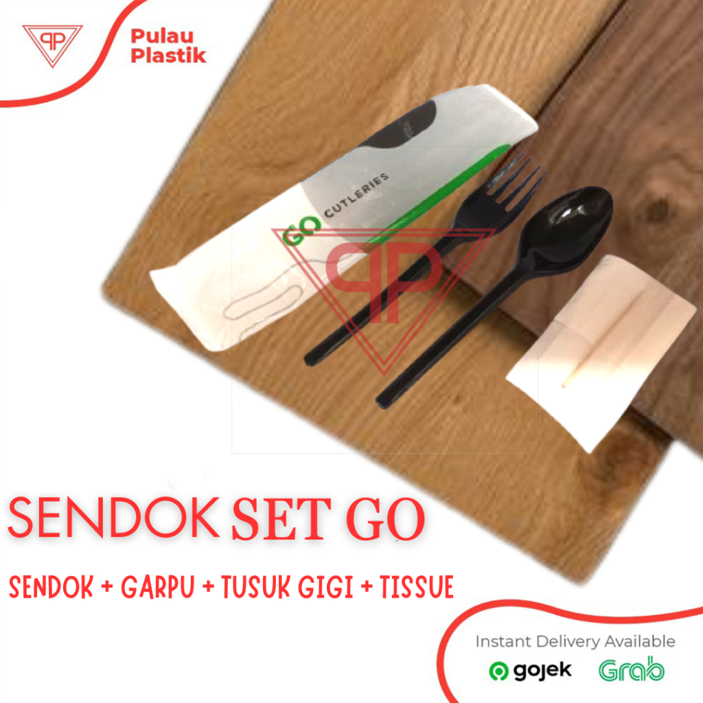 Jual Set Sendok Garpu Plastik Higienis / Set Sendok Garpu Tusuk Gigi ...