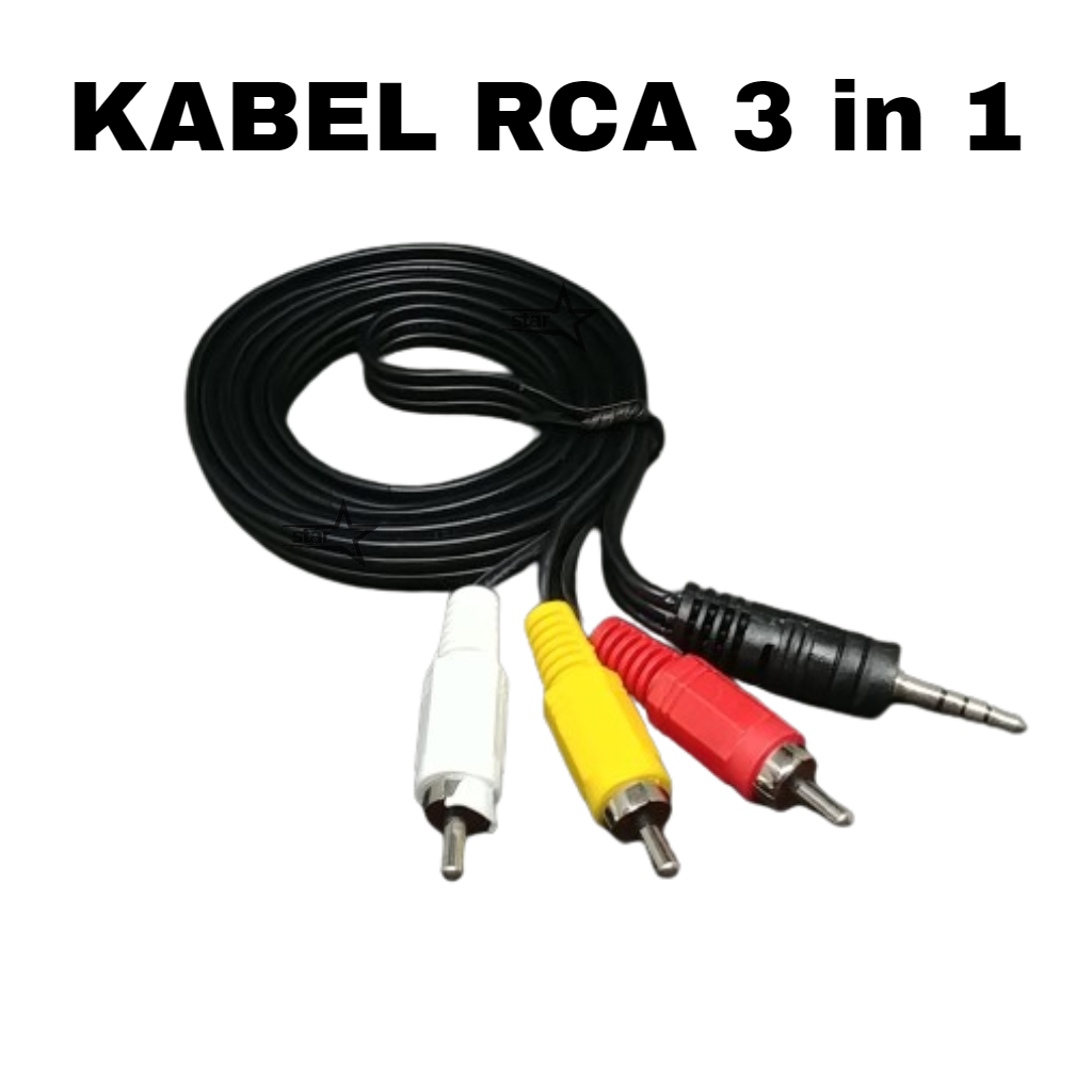 Jual Kabel Audio aux 3 in 1 | Shopee Indonesia