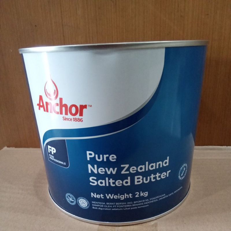 Jual BUTTER ANCHOR SALTED 2 KG ANCHOR TINED BUTTER | Shopee Indonesia