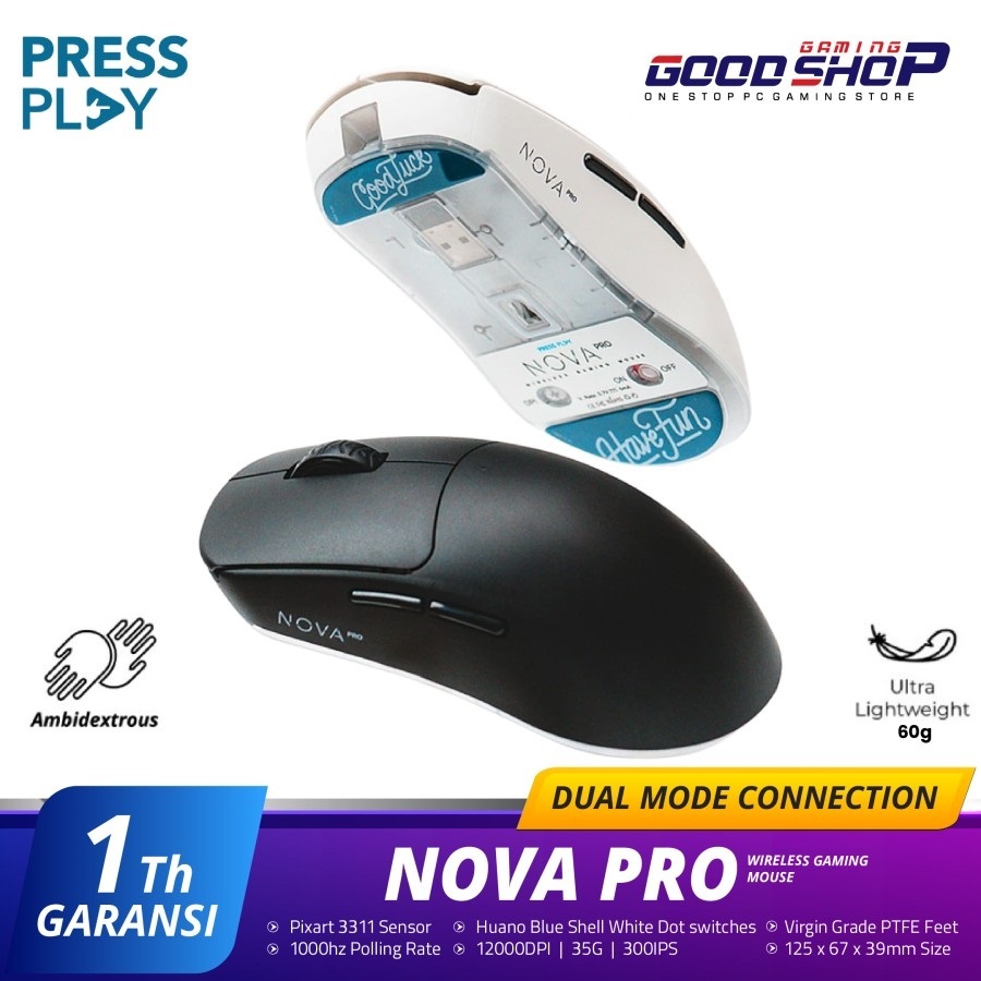 Jual NOVA PRO Lightweight Wireless Gaming Mouse | Shopee Indonesia