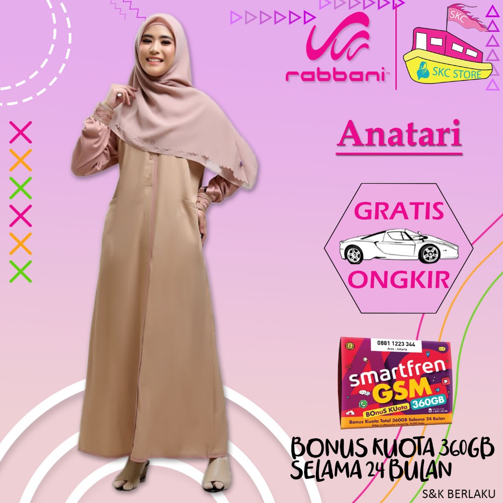 Jual Dresslim Rabbani Anatari Gamis Rabbani Original Murah | Shopee ...