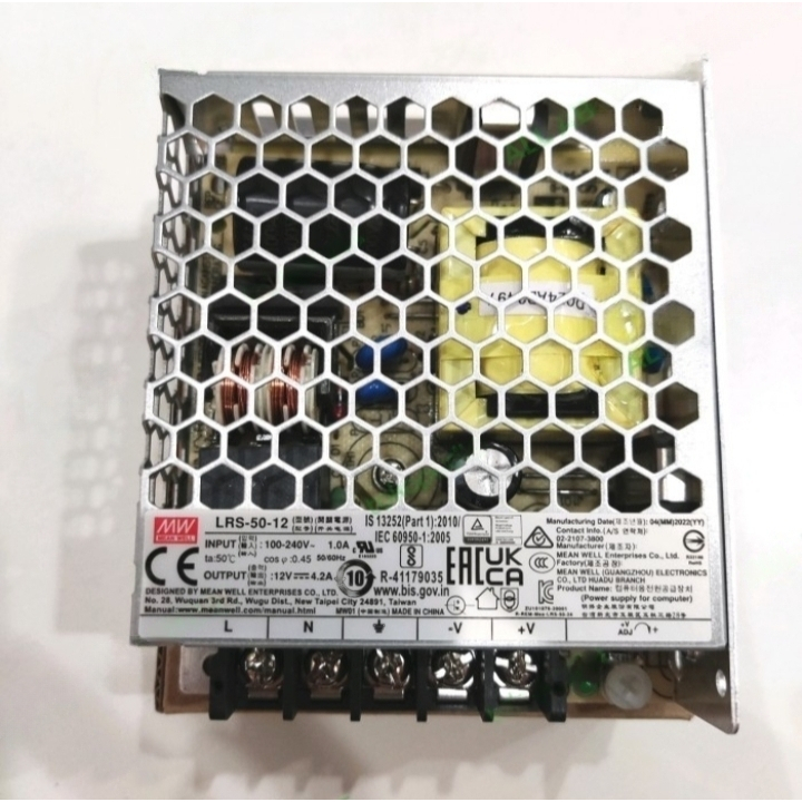 Jual Power Supply Mean Well LRS-50-12 50W 12V MEANWELL | Shopee Indonesia