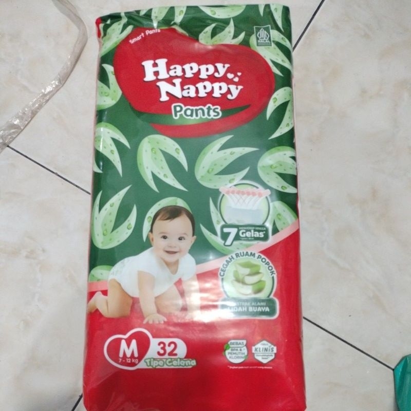 Jual Happy Nappy Pants M32 # 2 Ball | Shopee Indonesia