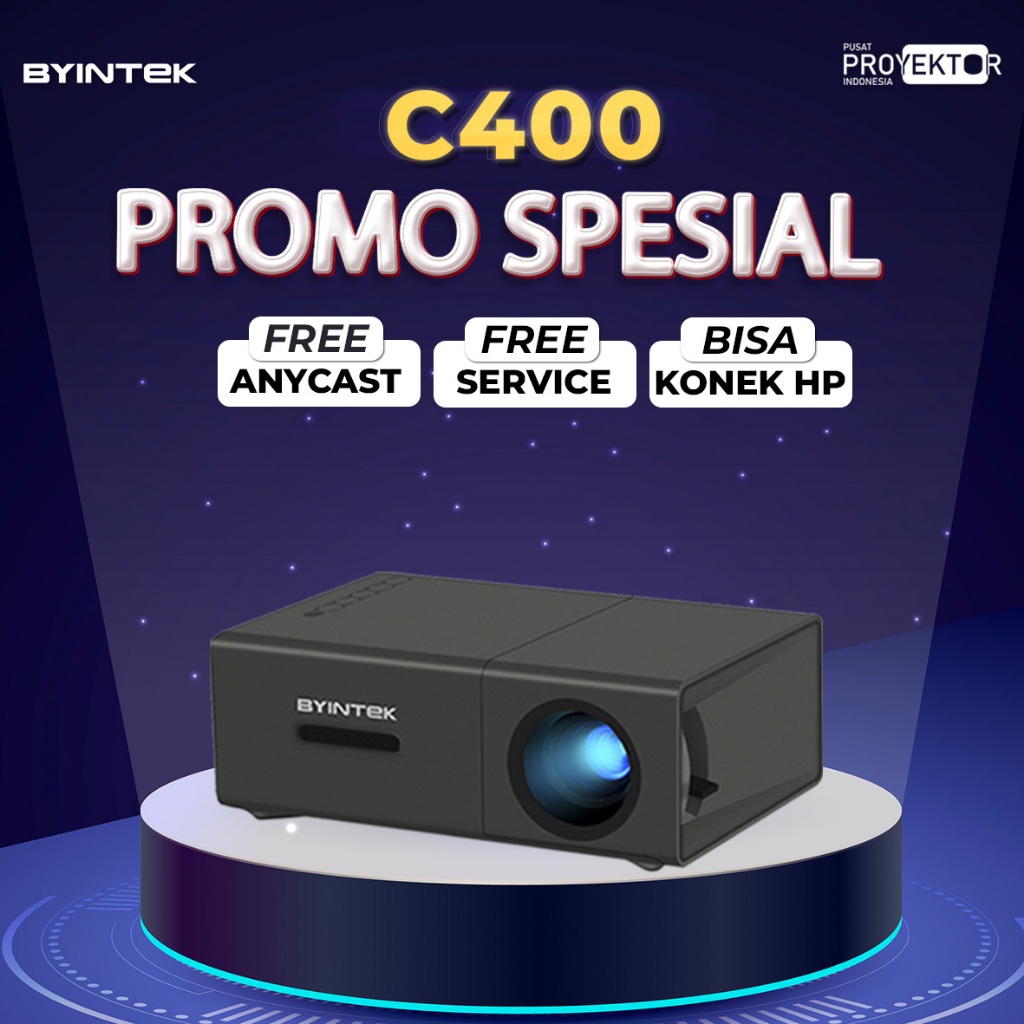 Jual PPI - Proyektor Byintek C400 600 Lumens (Proyektor Kamar) | Shopee ...