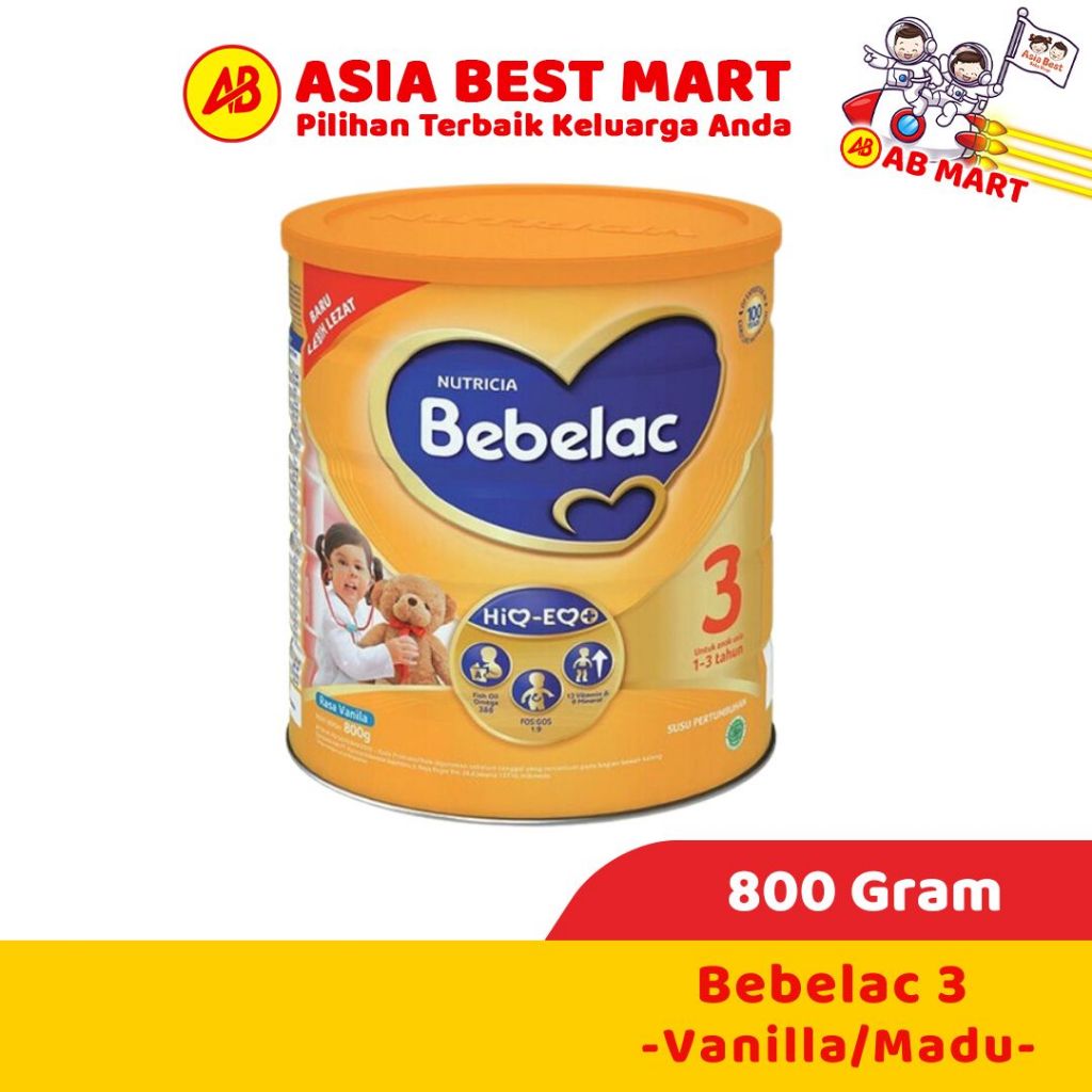 Jual Bebelac 3 800gr Vanilla Madu/ Susu Formula Pertumbuhan Anak Bubuk ...