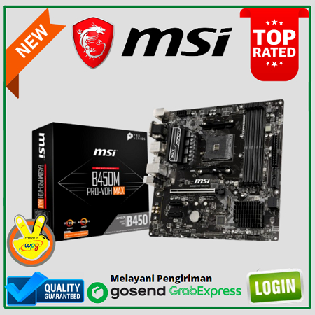 Jual MSI B450M PRO VDH MAX | Shopee Indonesia