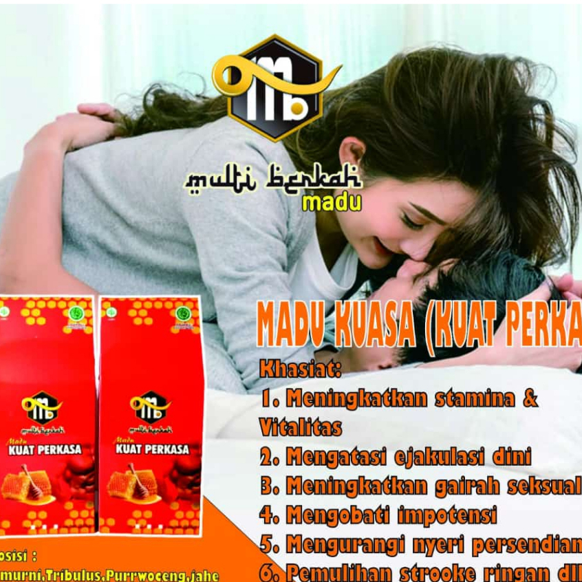 Jual Herbal Madu Kuat Multi Berkah Pria Kuat Perkasa Kemasan sachet ...